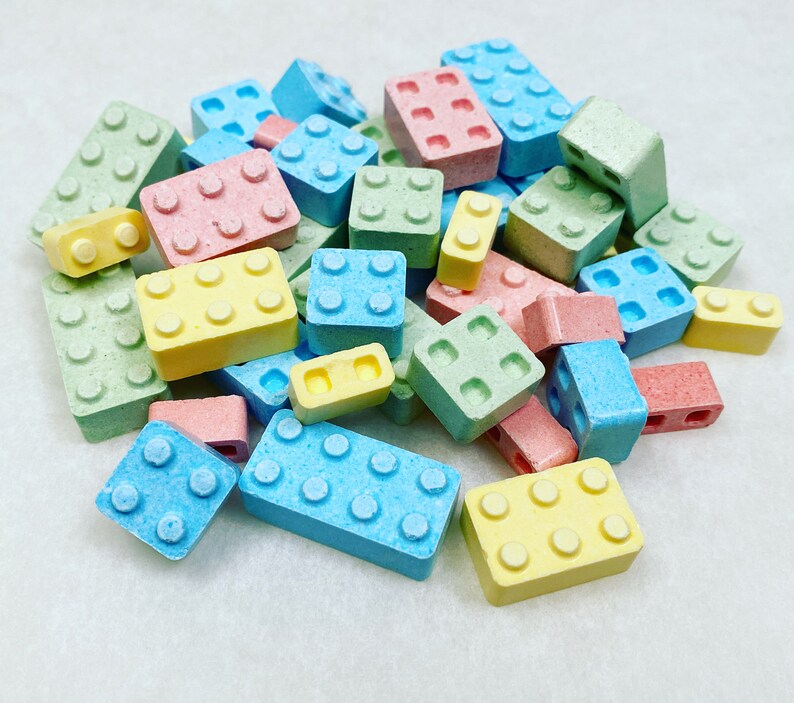 LEGO Style Hard Pressed Candy Building Blocks Fruit Candy | Etsy