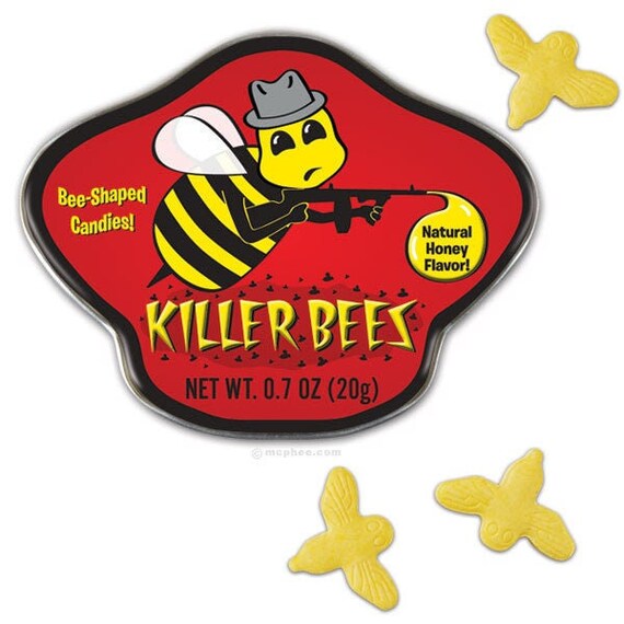Killer Bees Candy Tin Bee Shaped Candy Archie Mcphee & Co. - Etsy