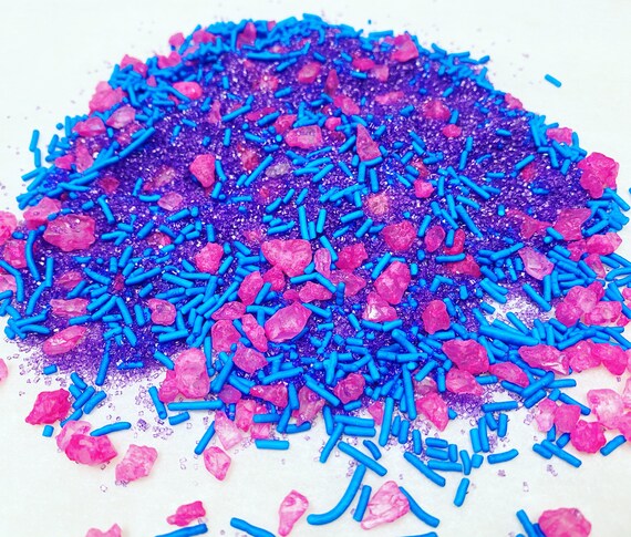 Cotton Candy Galaxy Sprinkle Mix Rock Sugar Sprinkle Blend | Etsy