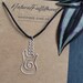 Wire Wrapped Guitar Electric Guitar Necklace Silver Guitar - Etsy