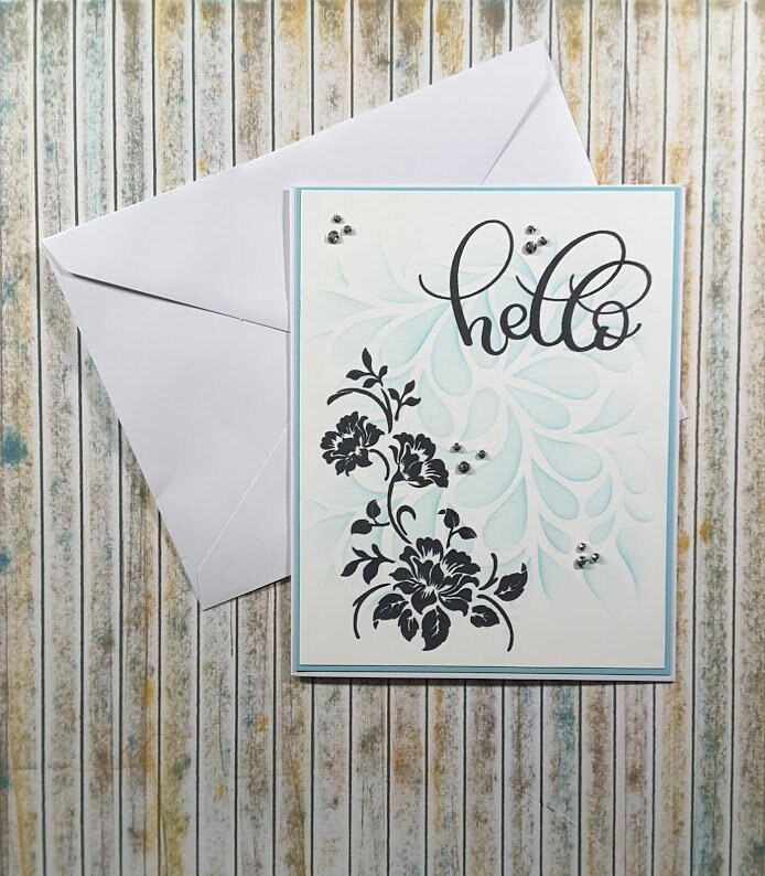 Hello Handmade greeting card. 6 1/2" x 5". - Etsy Italia