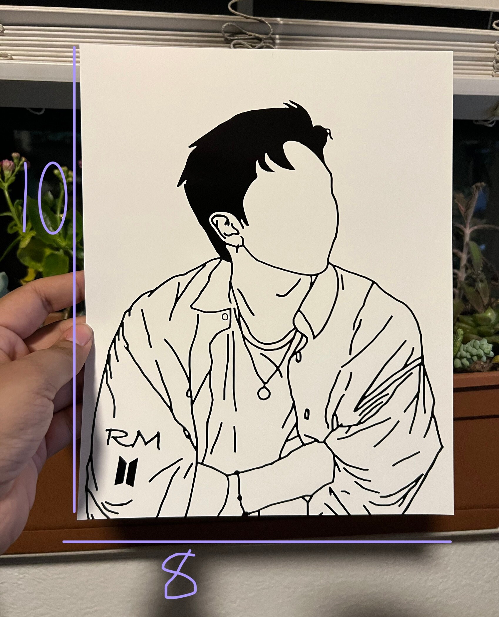 BTS Line Art Prints - Etsy