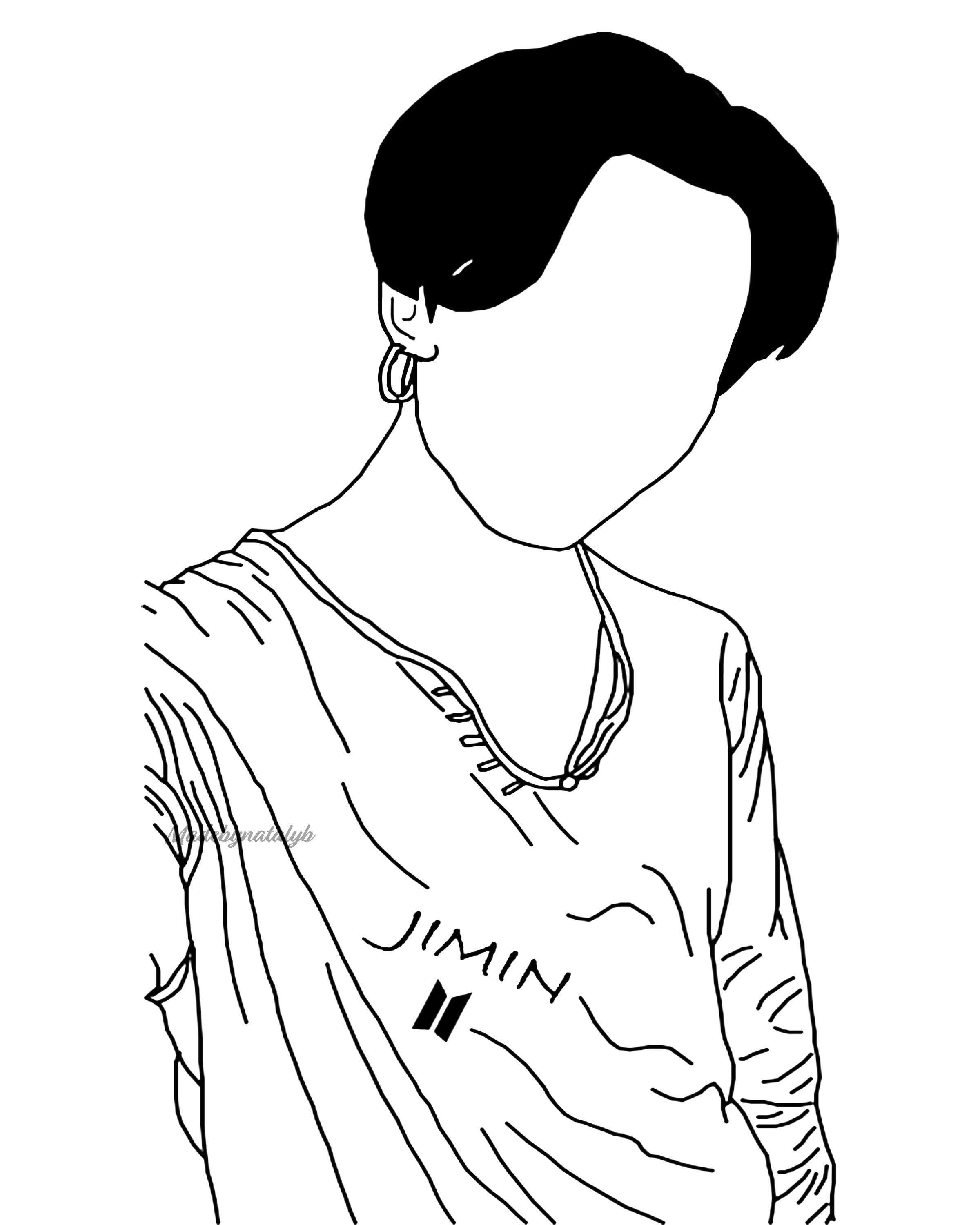 BTS Line Art Prints - Etsy