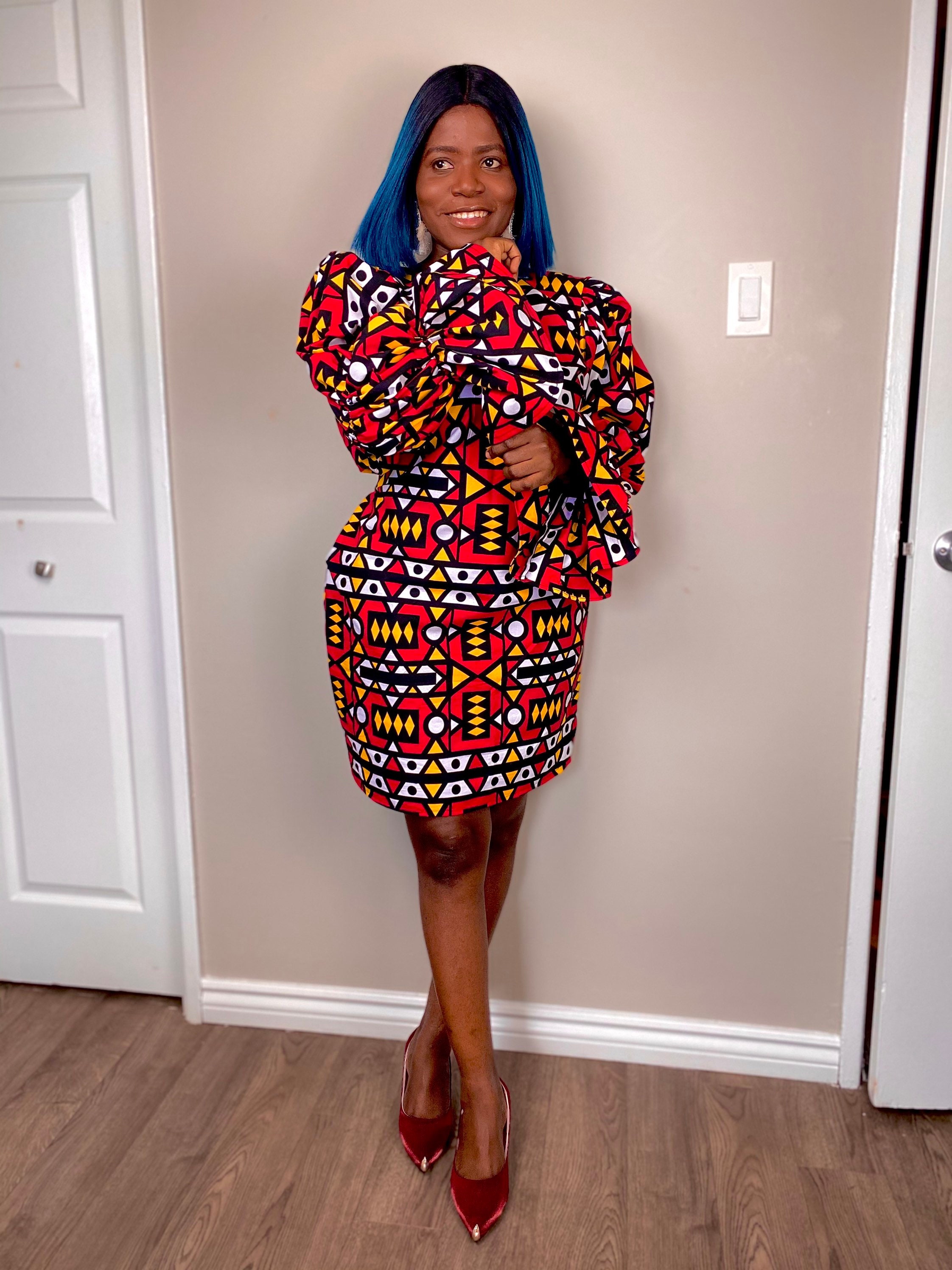 Ankara Shift Dress African Print Short Dress Mini Dress - Etsy