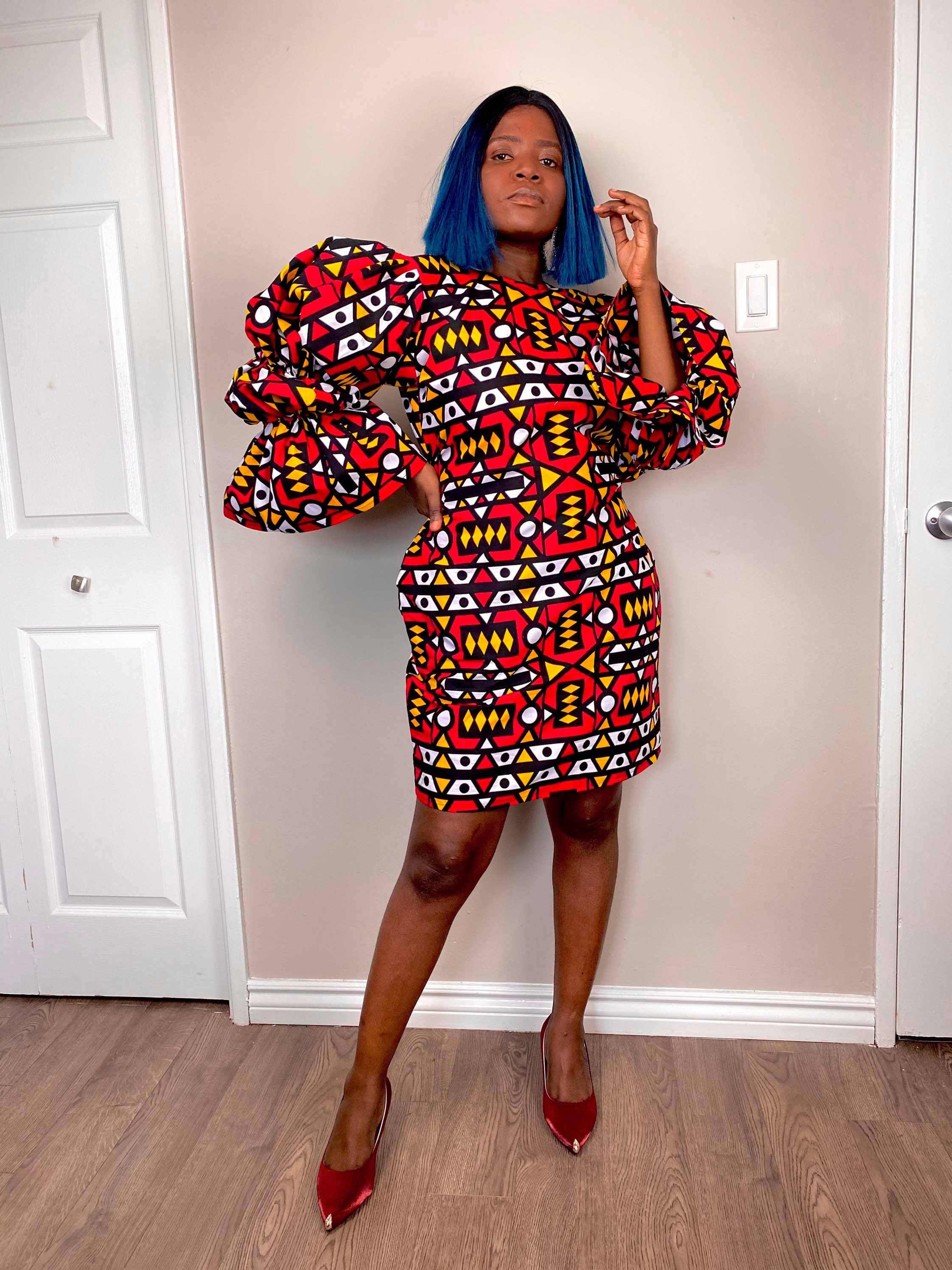 Ankara Shift Dress African Print Short Dress Mini Dress - Etsy