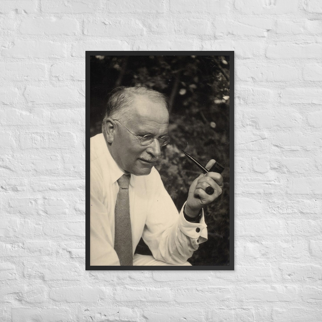 Carl Jung Smoking Pipe, Framed Poster - Etsy