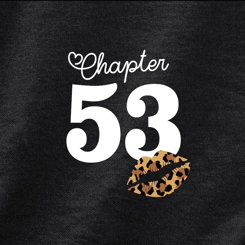 Chapter 53 Cheetah 53rd Birthday Shirt Ideas 53rd Birthday - Etsy