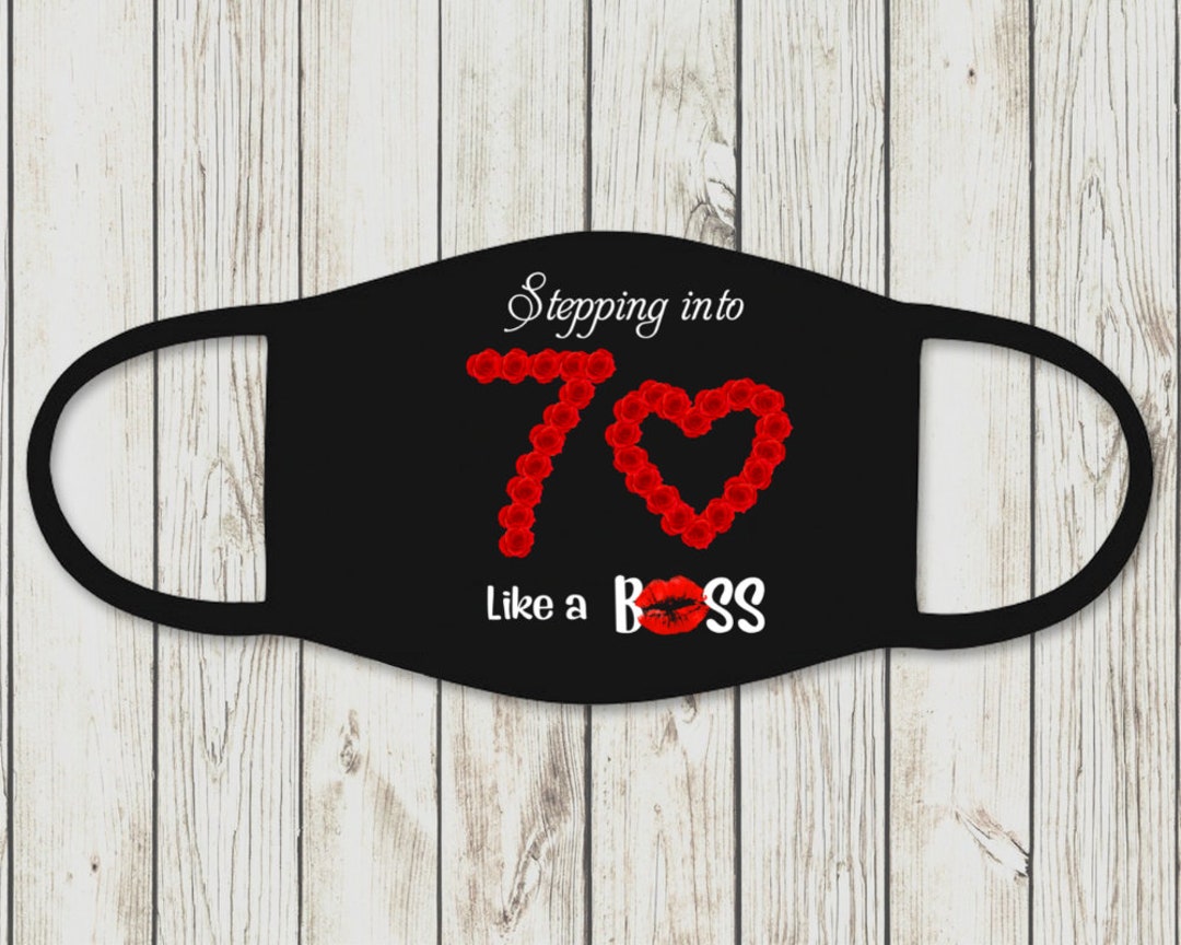 Stepping Into 70 Like a Boss, 70th Birthday Mask Ideas, 70th Birthday ...