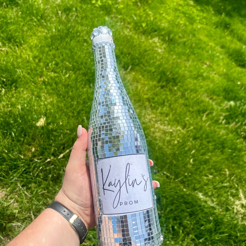 Mirrored Champagne Bottle - Etsy
