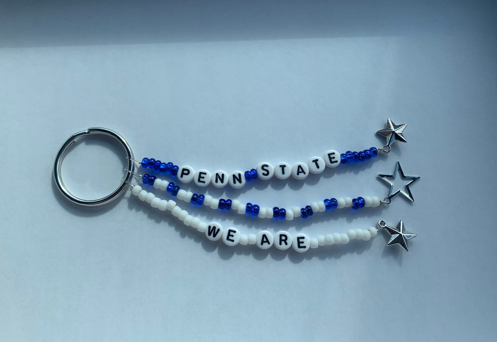 Custom Beaded College Keychain - Etsy