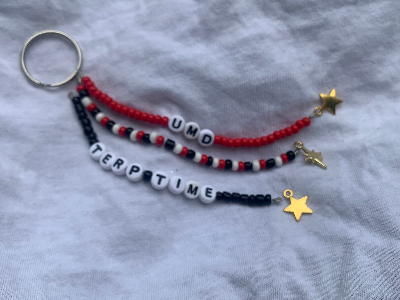 Custom Beaded College Keychain - Etsy