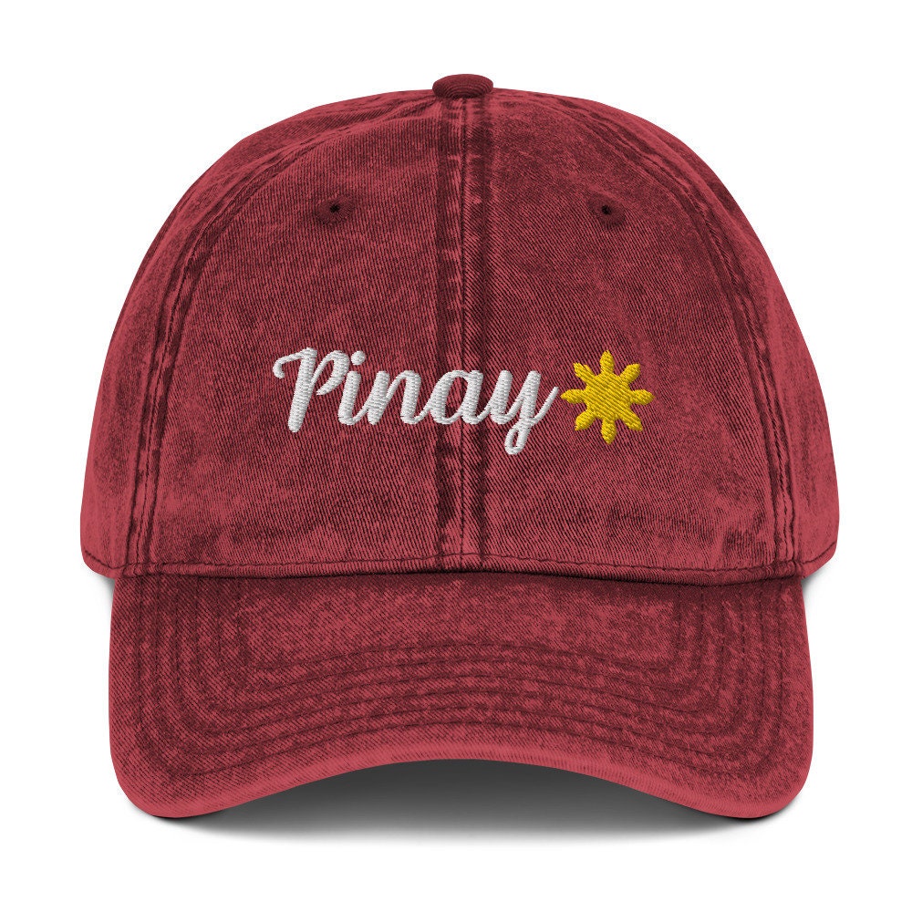 Pinay Filipino Vintage Cotton Twill Cap Filipino Cap | Etsy