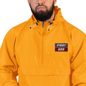 Pinoy Ako Filipino Unisex Embroidered Champion Packable Jacket, Pinoy ...