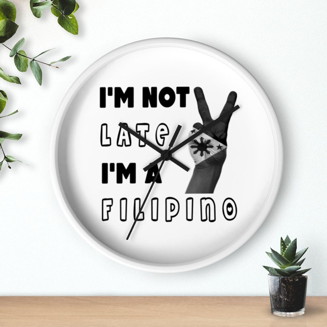 Filipino Funny Wall Clock, Filipino Home Decor, Funny Filipino Gift ...