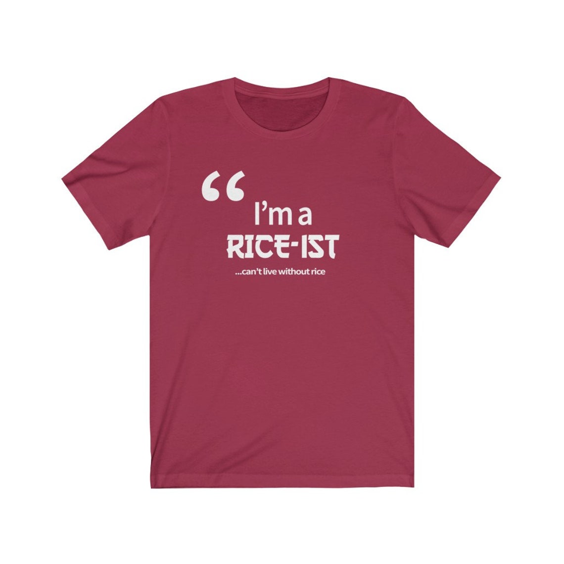 I'm A Rice-ist Filipino Unisex T-shirt Funny Filipino - Etsy