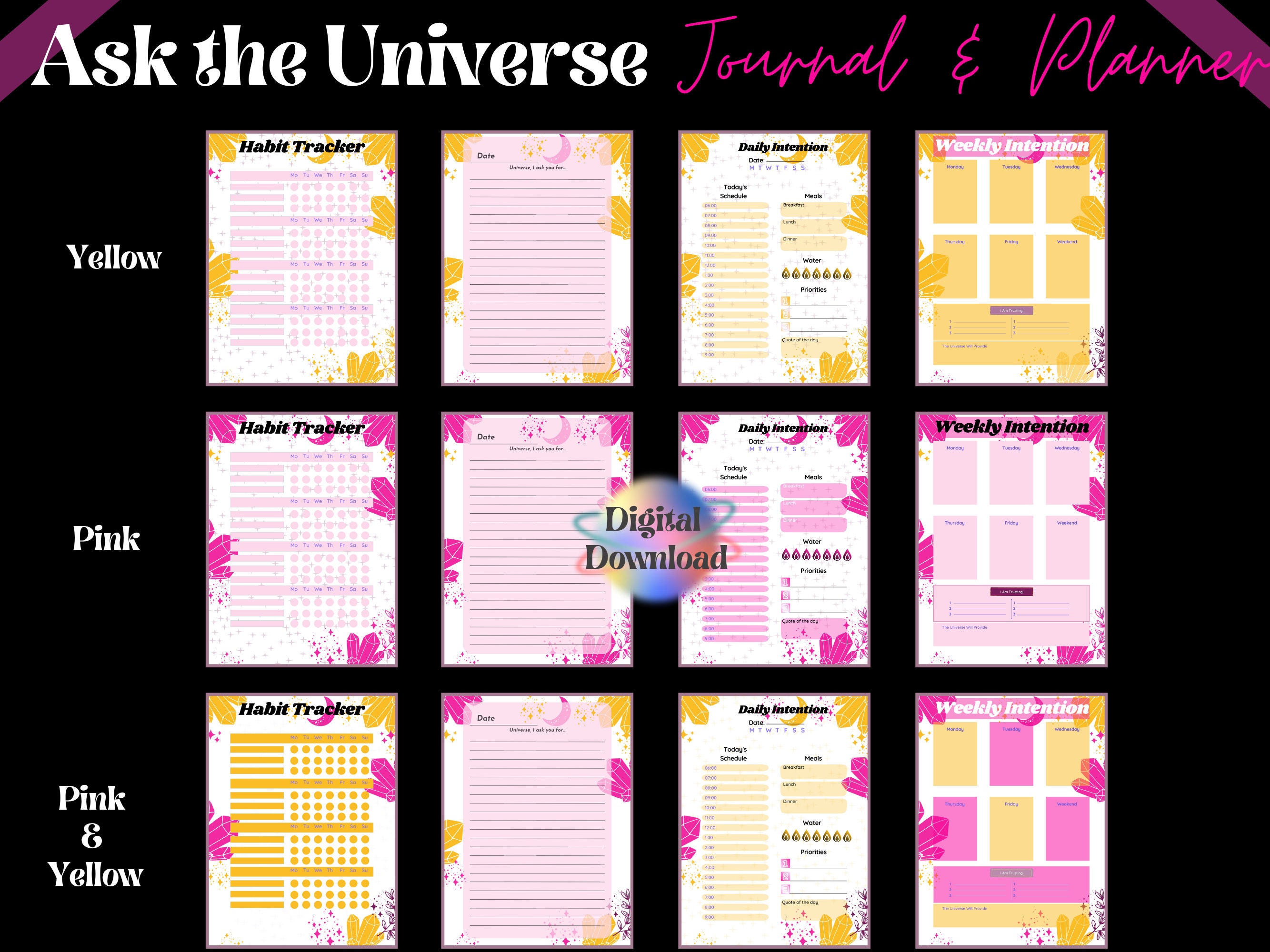 Ask the Universe: Journal and Planner Spiritual Growth - Etsy