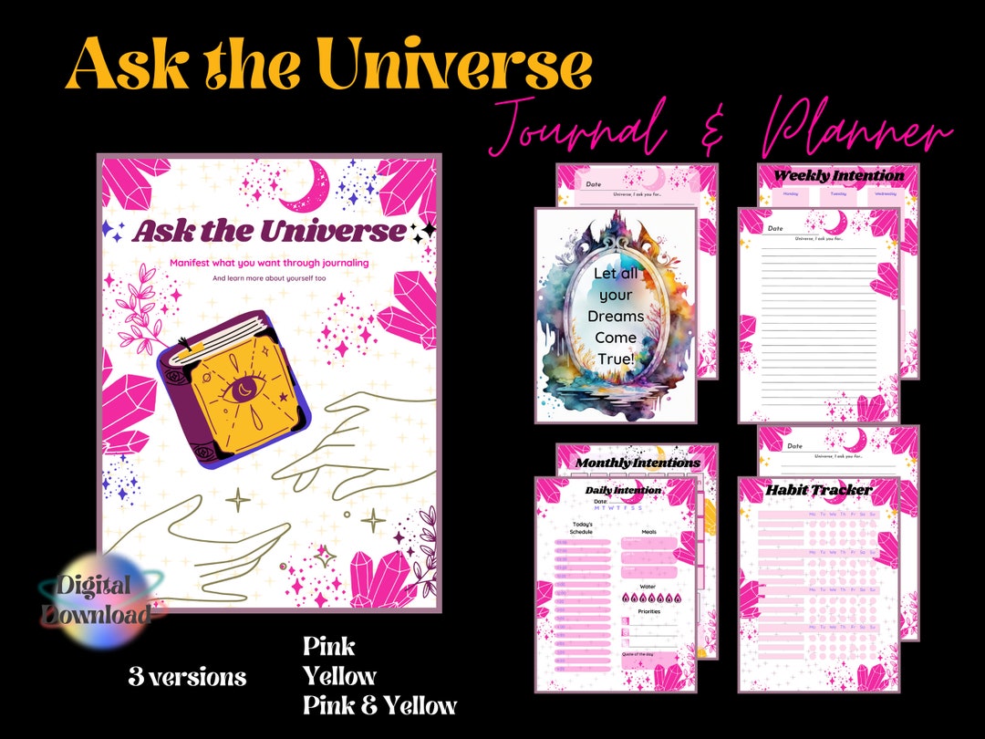 Ask the Universe: Journal and Planner Spiritual Growth - Etsy