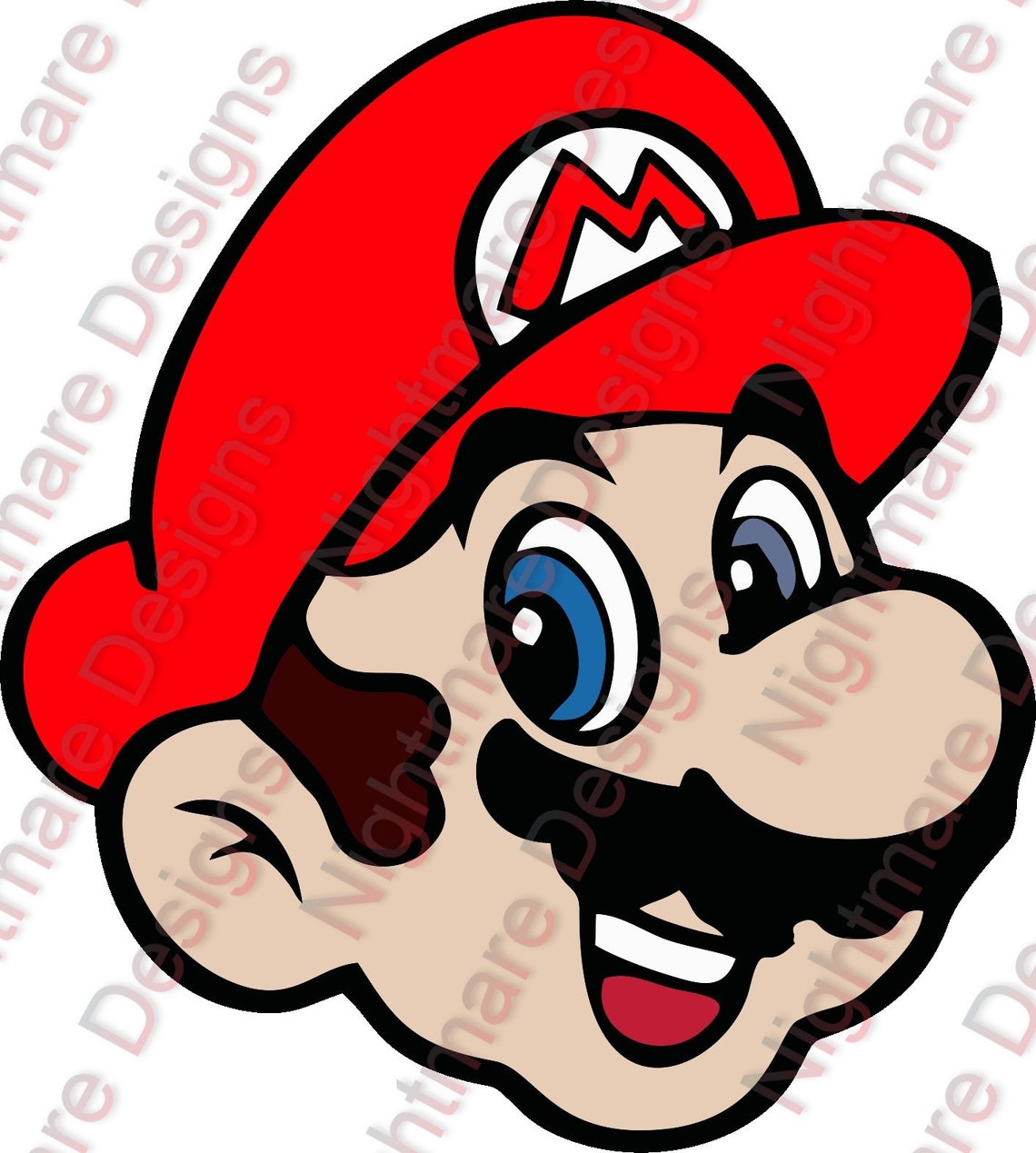Mario Happy Face Super Nintendo Games Svg PNG JPG Cricut - Etsy