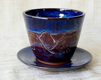 Mountain Design Bowl - Etsy