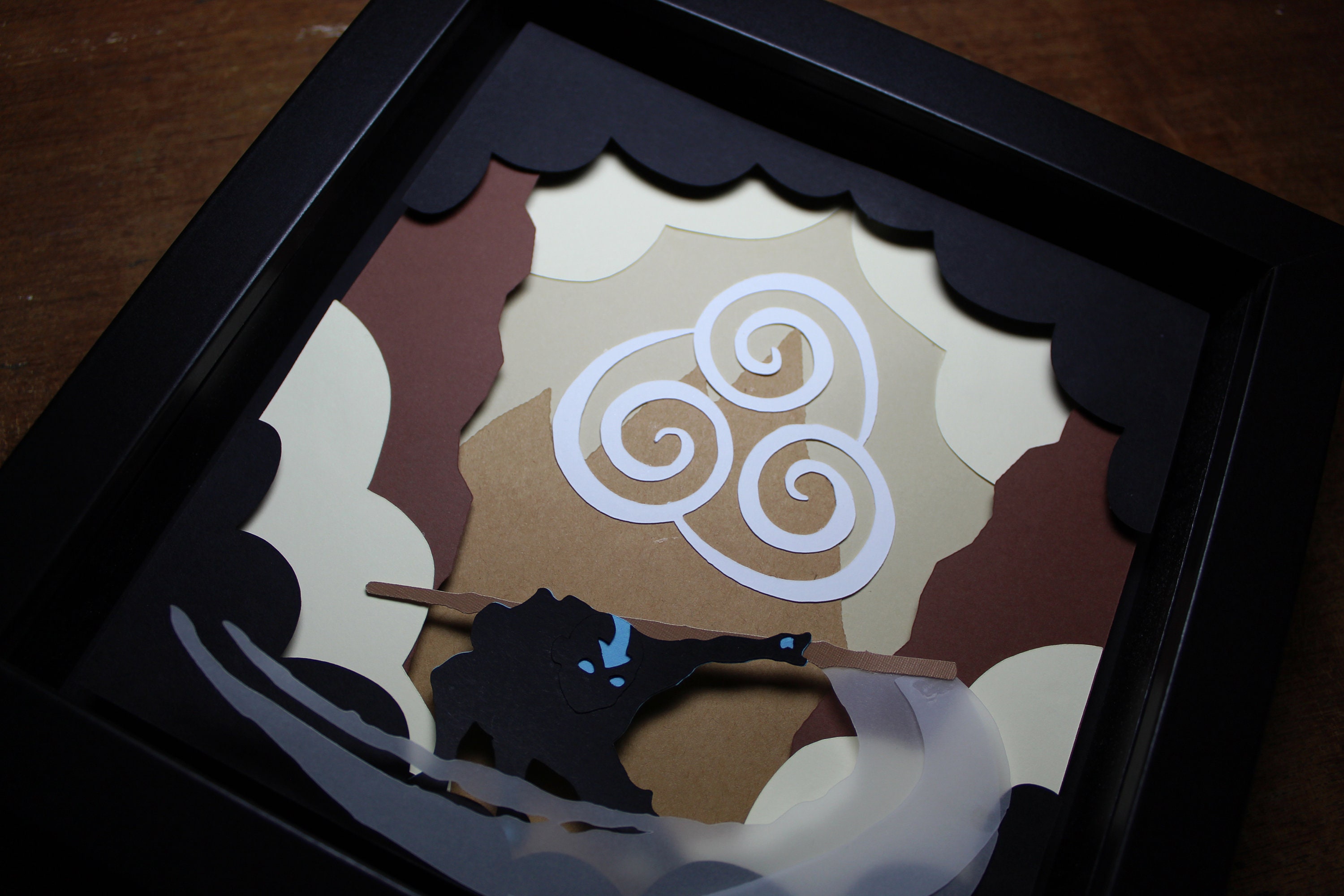 Aang Avatar the Last Airbender Framed Papercraft | Etsy