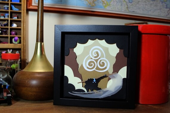 Aang Avatar the Last Airbender Framed Papercraft | Etsy