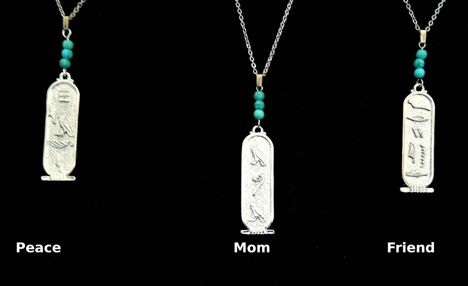 PEACE Cartouche / Ancient Egyptian Royal Nameplate / Silver - Etsy