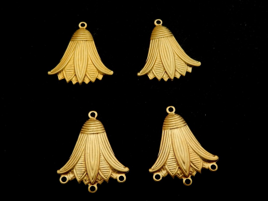 Lotus Flower Raw Brass Stamping: Egyptian Flower/2 Styles/craft or ...