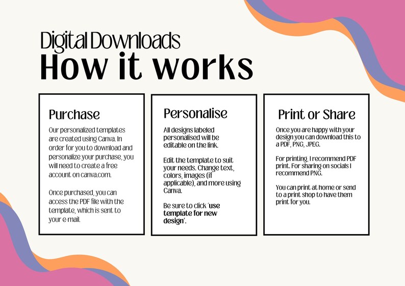 Pink & Red Birthday Party Editable Digital Download Template - Etsy