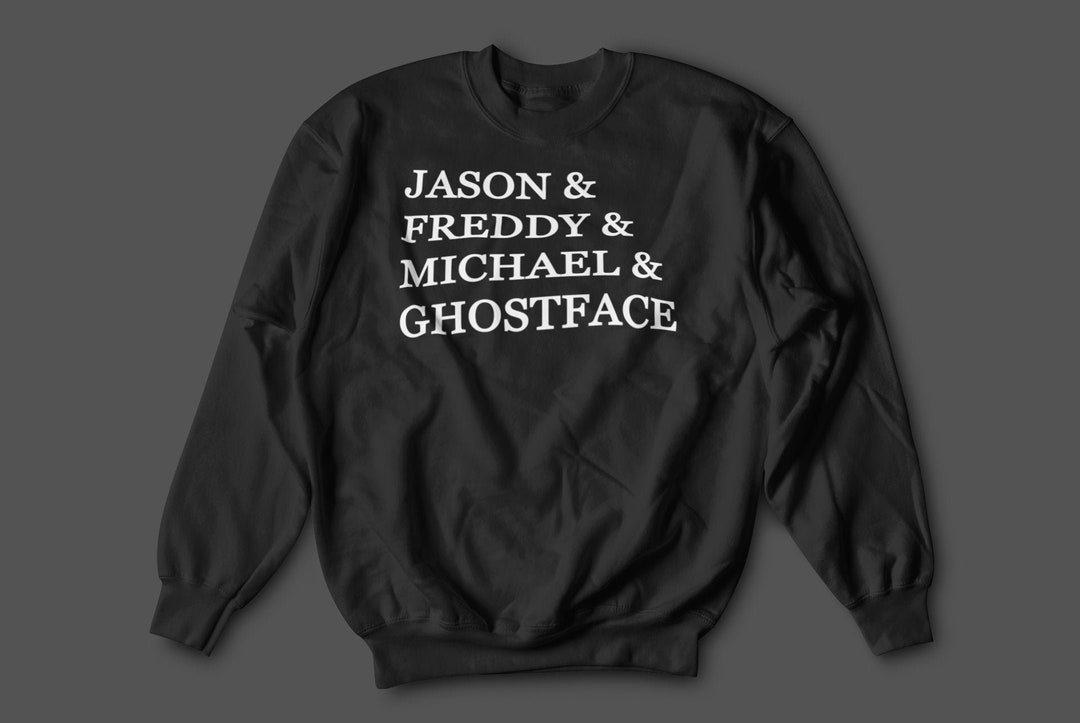 Slasher Icons Unisex Black Sweatshirt| Horror Film Serial Killers Scary ...
