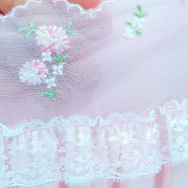 Sheer Nightgown Negligee Full Length Etsy