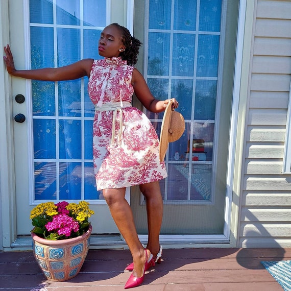 linen toile print mini - Gem