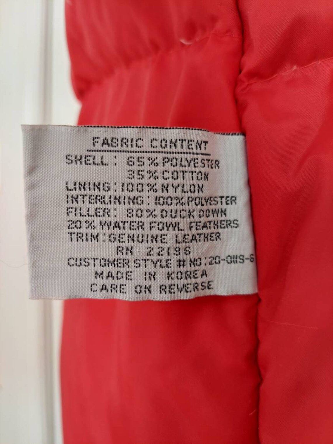 Red Full Length Puffer Jacket . 90s Red Winter Ski Jacket. - Etsy