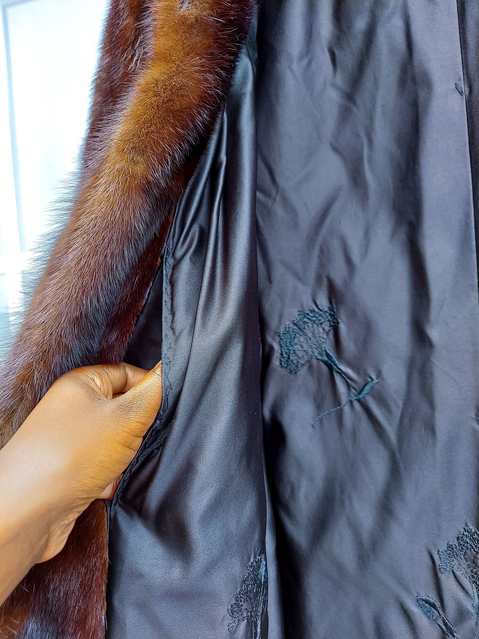 Brown Vintage Fur Coat. Luminous Luxurious Fur Coat. Long 1970s Winter ...