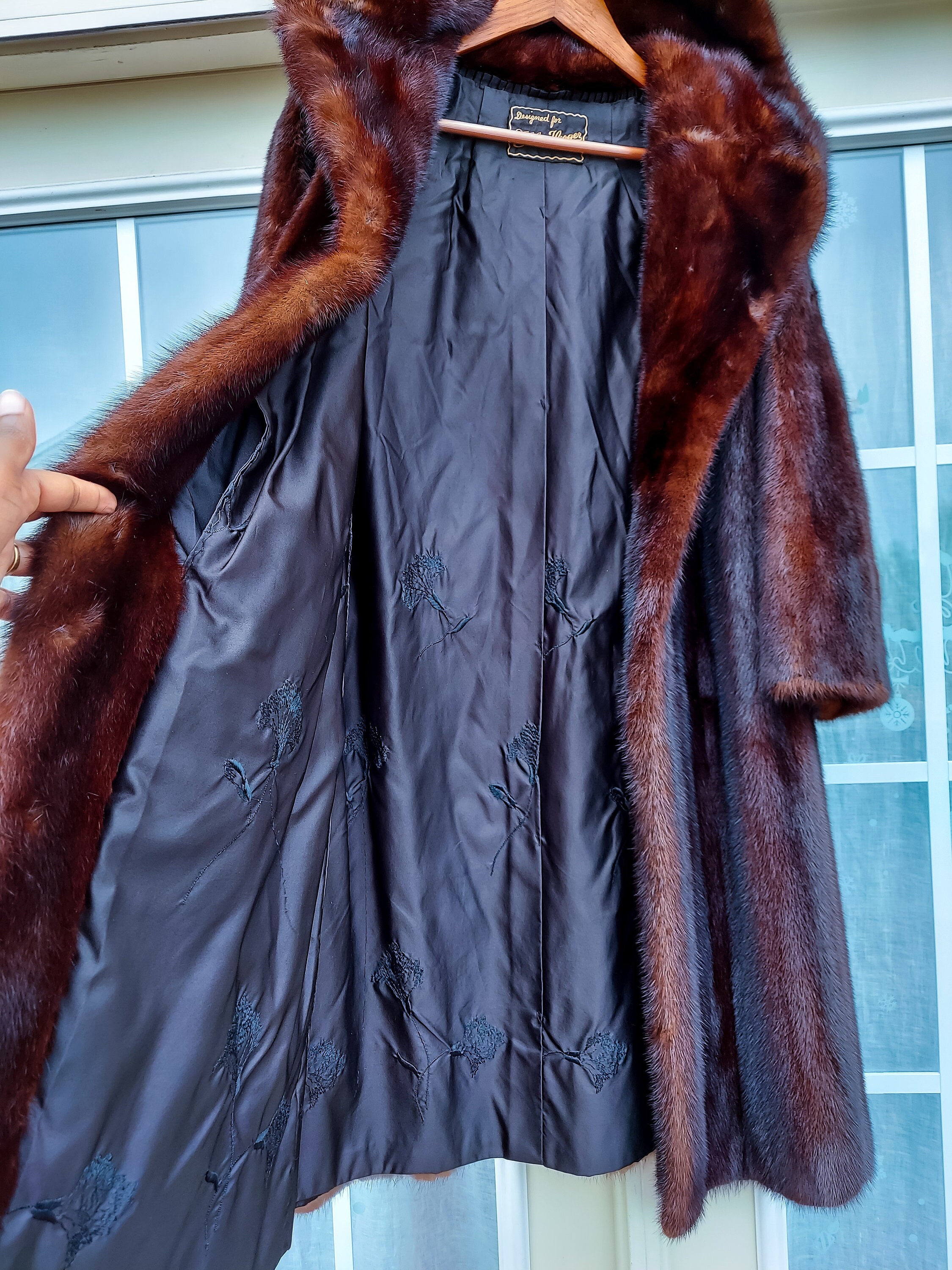 Brown Mink Vintage Fur Coat. Luminous Luxurious Fur Coat. Long 1970s ...