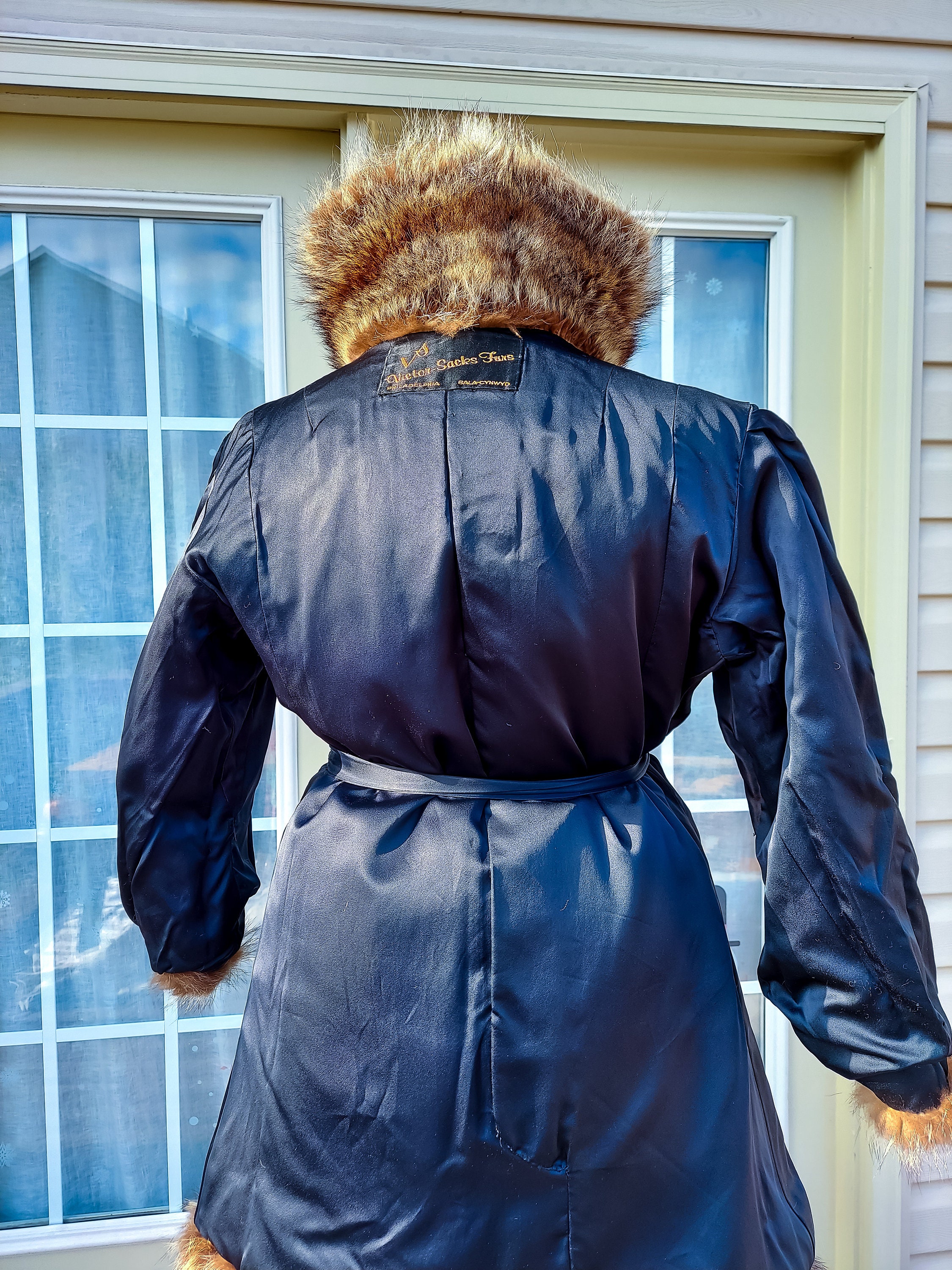 Authentic Vintage Fur Coat. Luminous Luxurious Fur Coat. Long 1970s ...