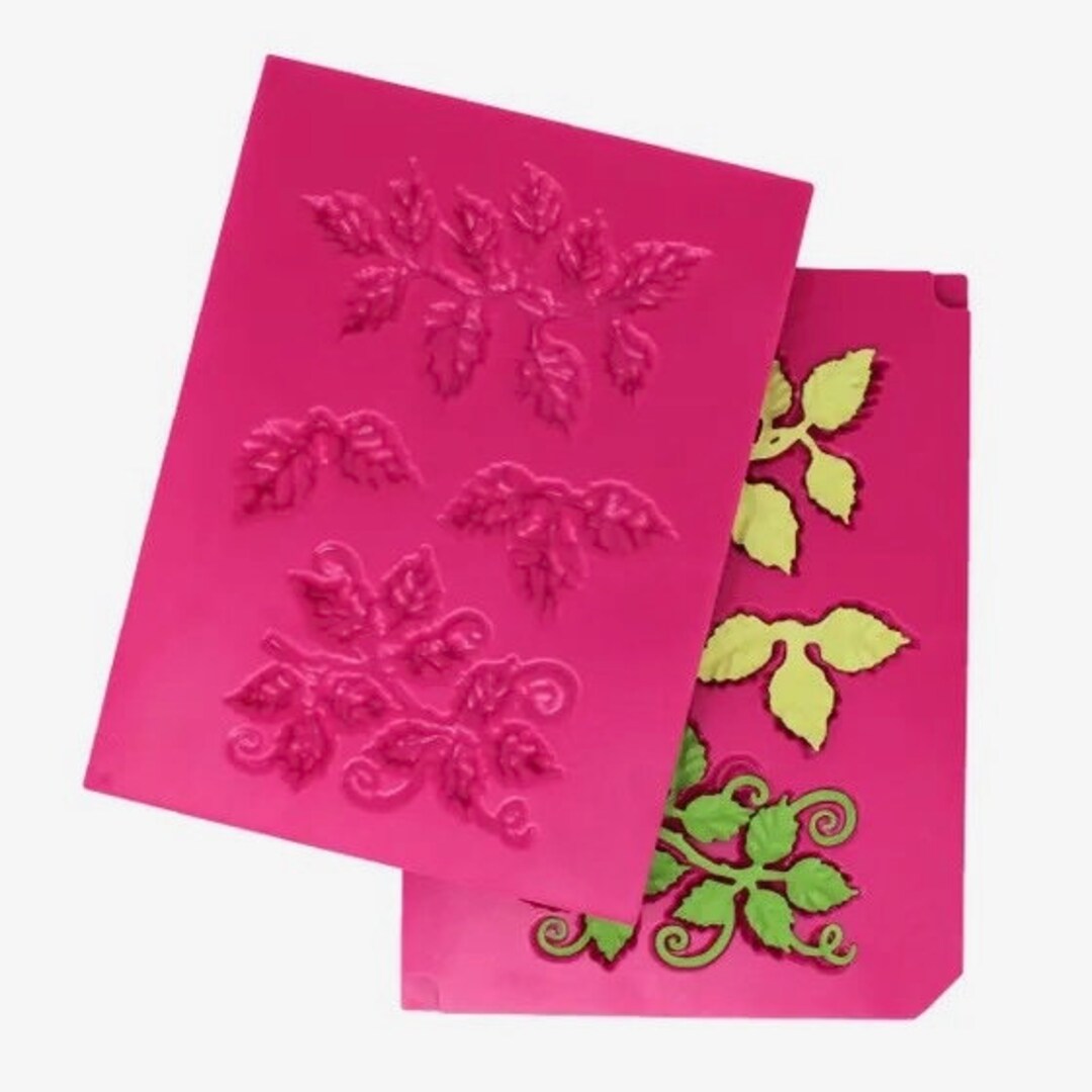 Heartfelt Creations 3D Leafy Accents Flower Shaping Mold | 2 Piece Set ...