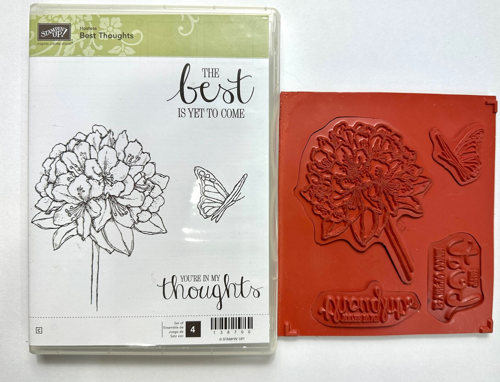 STAMPIN UP Red Rubber Stamp Sets New and Used - Etsy