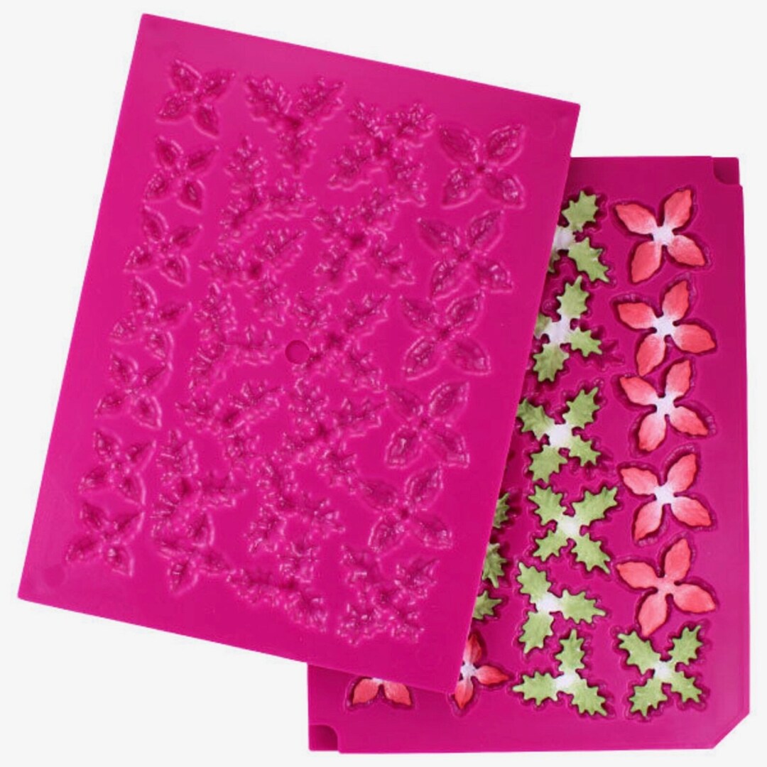 Heartfelt Creations Poinsettia Flower Shaping Mold: 2-piece Set - Etsy