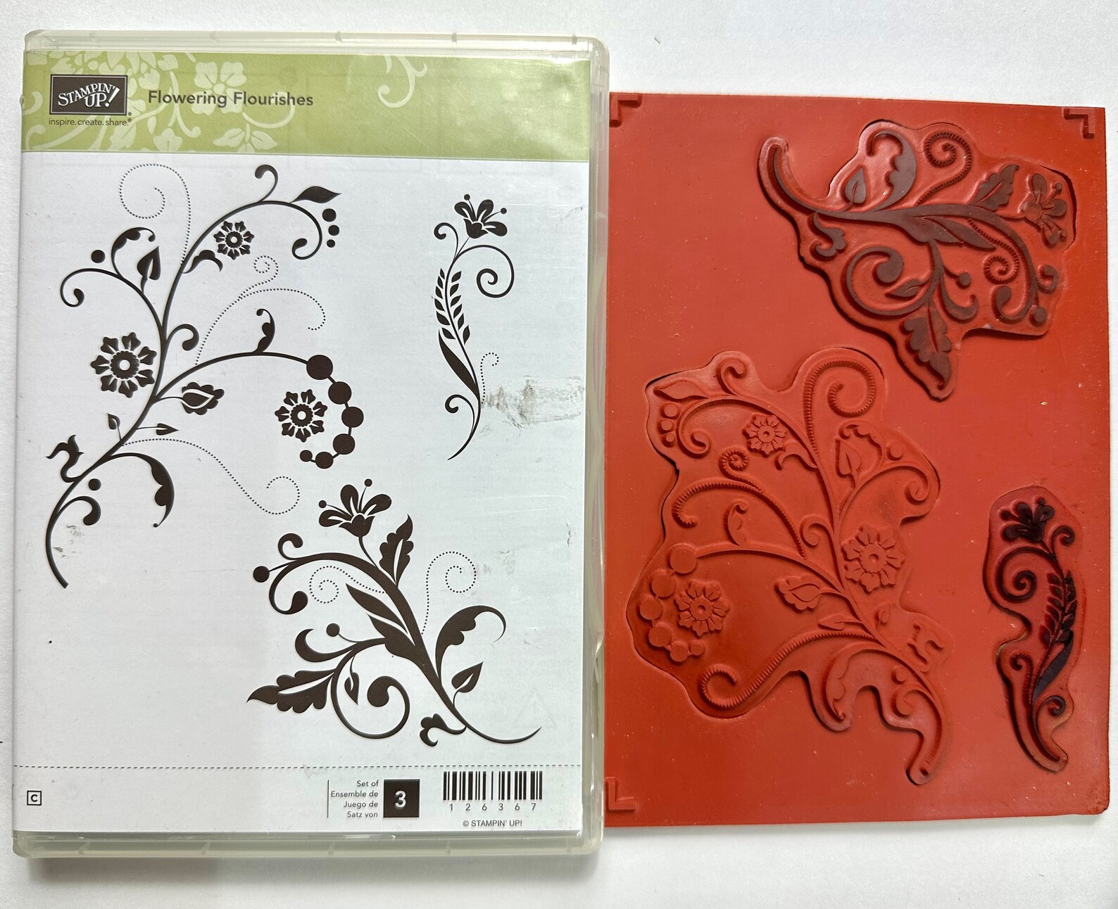 STAMPIN UP Red Rubber Stamp Sets New and Used - Etsy