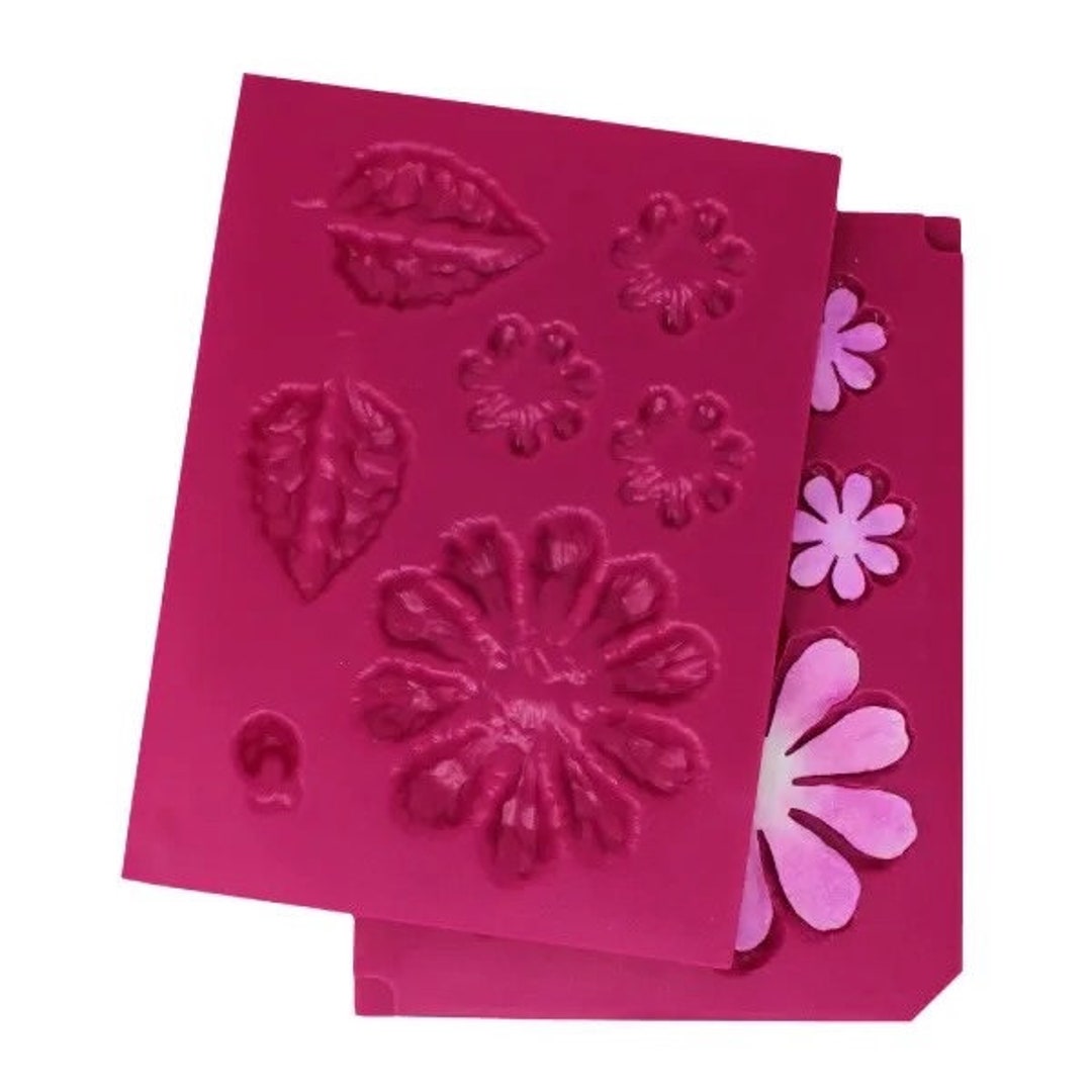 Heartfelt Creations 3D Large Zinnia Flower Shaping Mold | 2 Piece Set ...
