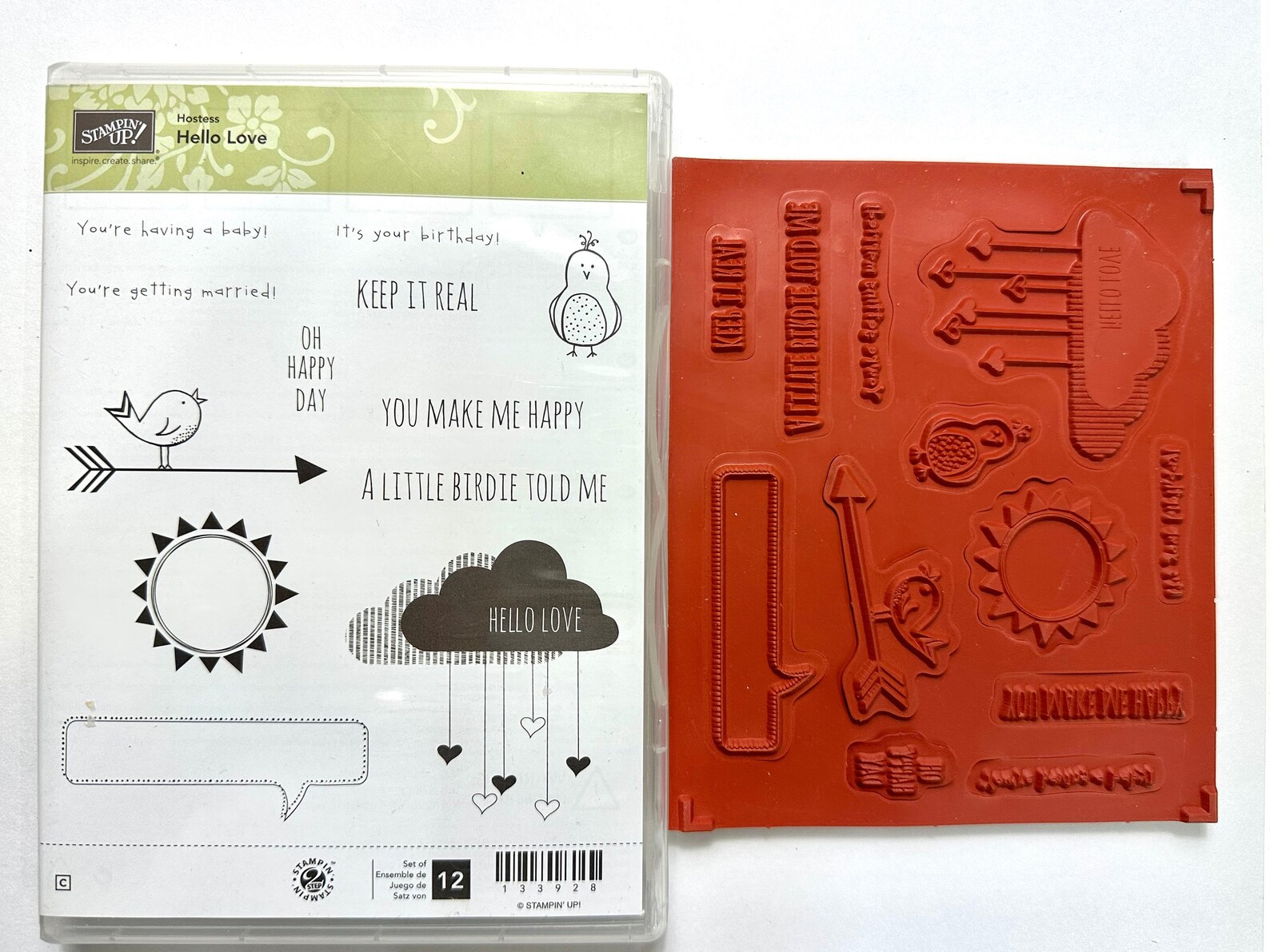 STAMPIN UP Red Rubber Stamp Sets New and Used - Etsy