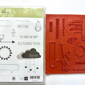STAMPIN UP Red Rubber Stamp Sets New and Used - Etsy