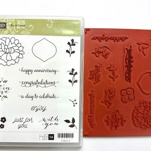 STAMPIN UP Red Rubber Stamp Sets New and Used - Etsy