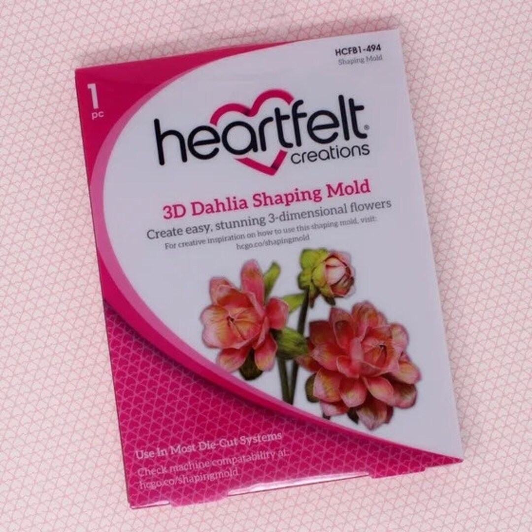 Heartfelt Creations 3D Dahlia Flower Shaping Mold | 2 Piece Set ...