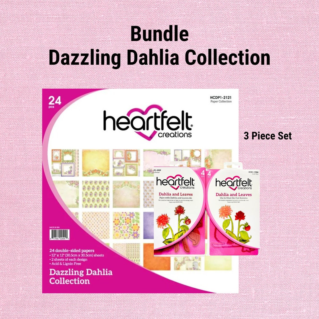 Heartfelt Creations Dazzling Dahlia Collection-bundle Kit Includes ...