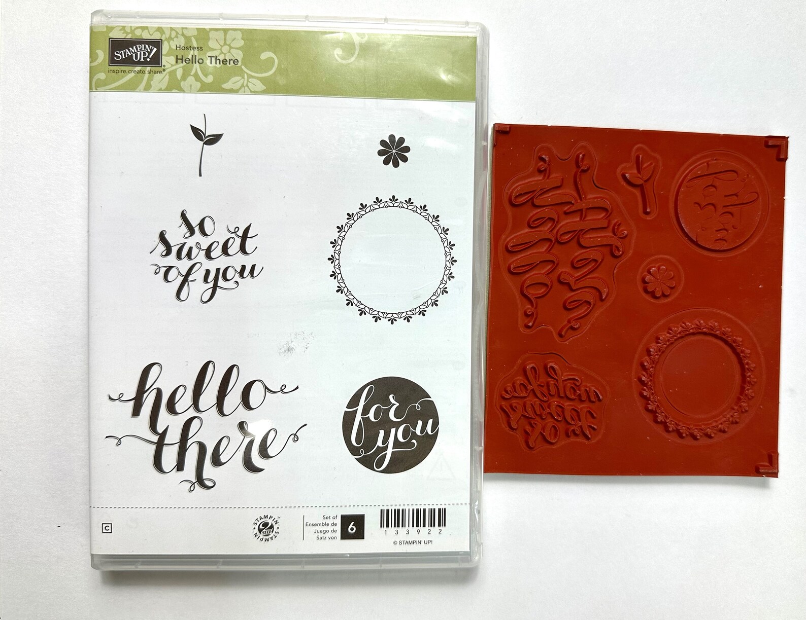 STAMPIN UP Red Rubber Stamp Sets New and Used - Etsy