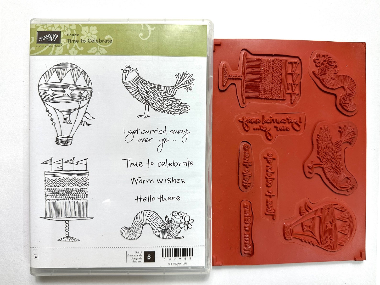 STAMPIN UP Red Rubber Stamp Sets New and Used - Etsy