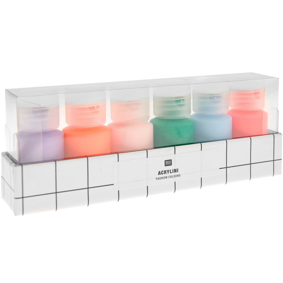Acrylini Acrylfarben Set 6x22ml, Verschiedene Farben - Etsy