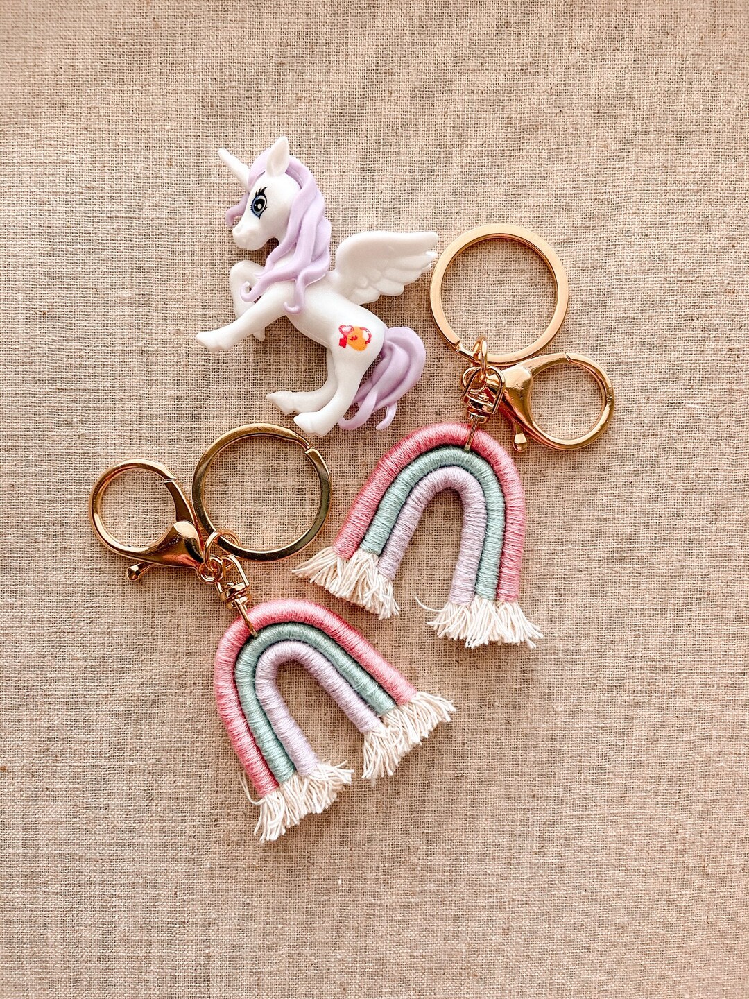 Best Friends Mini Rainbow Key Chains - Etsy UK