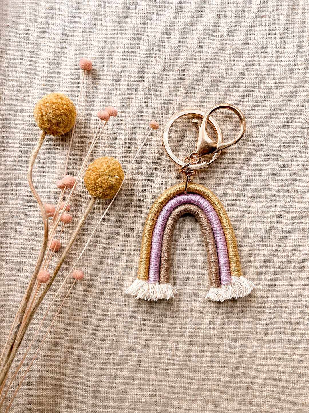 Rainbow Key Chain - Etsy